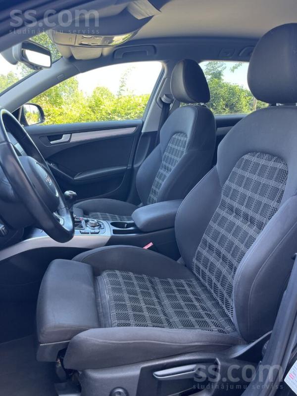 Black Audi A4 2012 in Riga, with an engine capacity of 2.00 L and mileage of 0 thousand km for 8390 €, photo 5 on AUTOMOTO.COM.LV