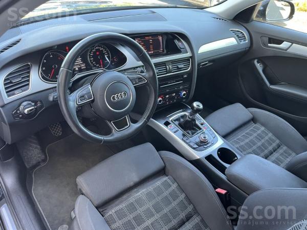 Black Audi A4 2012 in Riga, with an engine capacity of 2.00 L and mileage of 0 thousand km for 8390 €, photo 6 on AUTOMOTO.COM.LV