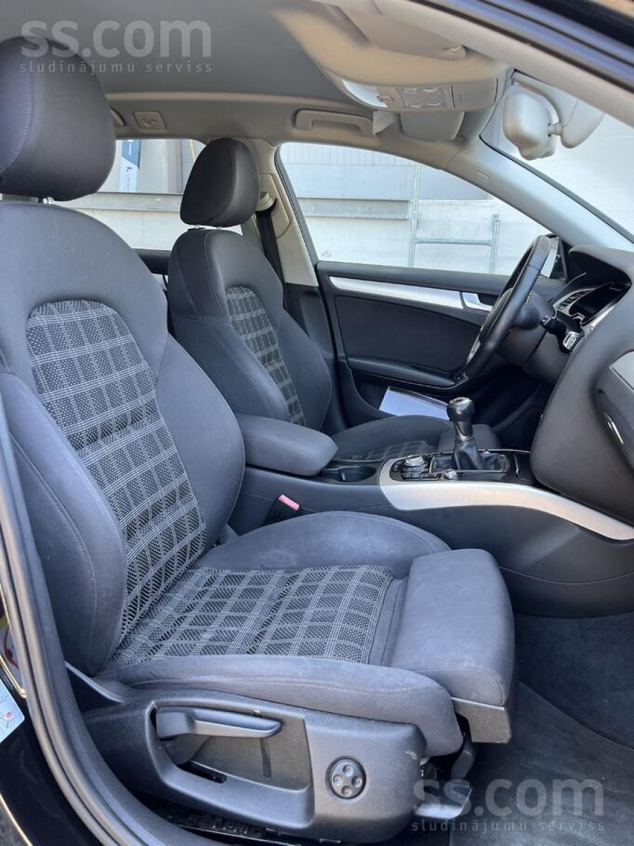 Black Audi A4 2012 in Riga, with an engine capacity of 2.00 L and mileage of 0 thousand km for 8390 €, photo 12 on AUTOMOTO.COM.LV