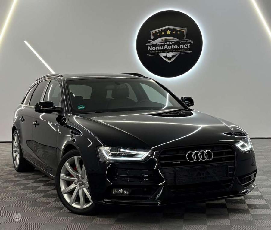 Melns Audi A4 2012 Marijampole, ar dzinēja tilpumu 2.97 L un nobraukumu 314 tūkst. km par 10750 €, foto 1 vietnē AUTOMOTO.COM.LV