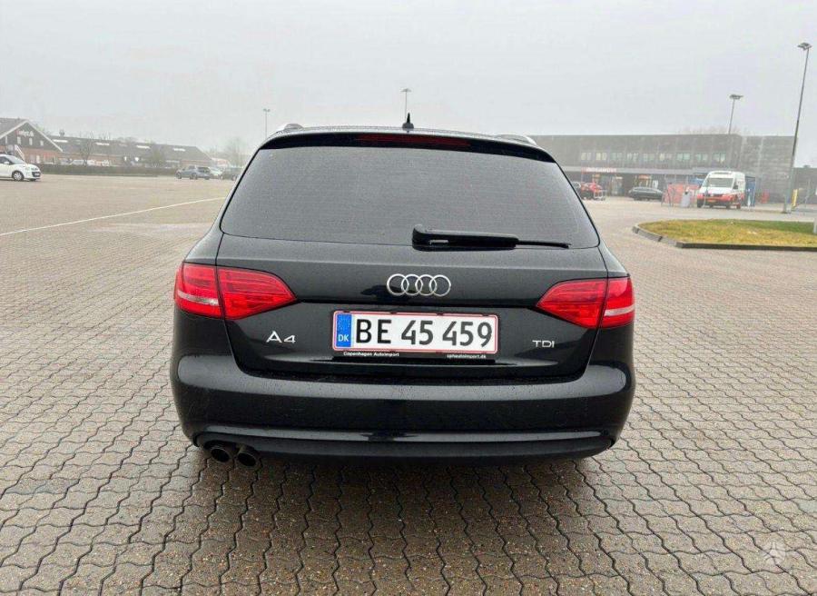 Black Audi A4 2012 in Panevezys, with an engine capacity of 1.97 L and mileage of 292 thousand km for 5650 €, photo 7 on AUTOMOTO.COM.LV