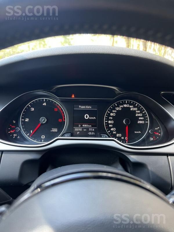 Black Audi A4 2012 in Daugavpils, with an engine capacity of 2.00 L and mileage of 204 thousand km for 7800 €, photo 8 on AUTOMOTO.COM.LV