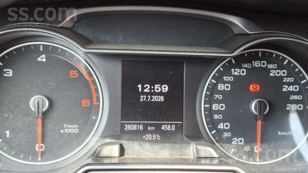 Black Audi A4 2012 in Riga, with an engine capacity of 2.00 L and mileage of 261 thousand km for 7650 €, photo 6 on AUTOMOTO.COM.LV