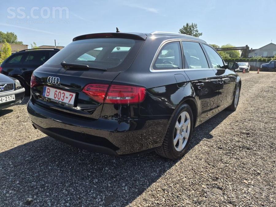 Black Audi A4 2012 in Daugavpils, with an engine capacity of 2.00 L and mileage of 0 thousand km for 6750 €, photo 6 on AUTOMOTO.COM.LV
