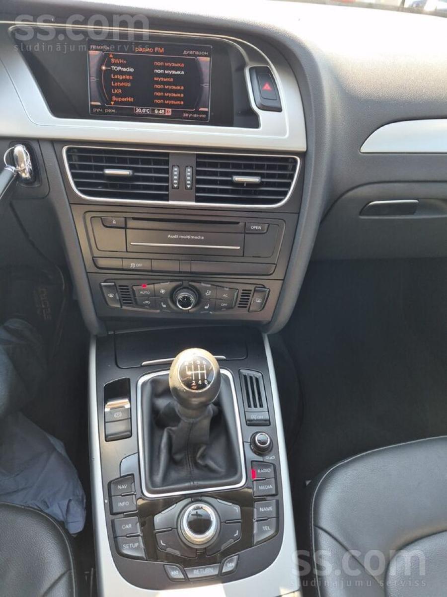Black Audi A4 2012 in Daugavpils, with an engine capacity of 2.00 L and mileage of 0 thousand km for 6750 €, photo 15 on AUTOMOTO.COM.LV