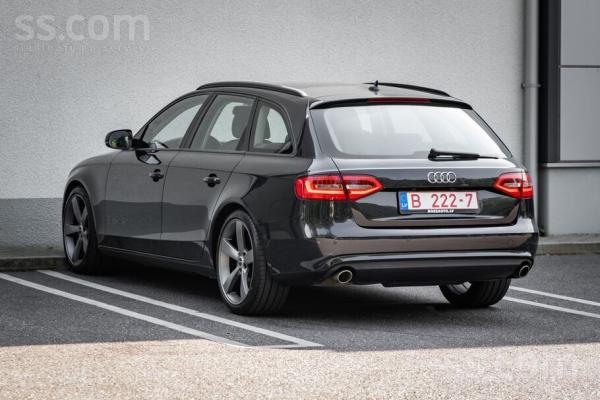 Black Audi A4 2012 in Riga, with an engine capacity of 3.00 L and mileage of 321 thousand km for 8800 €, photo 6 on AUTOMOTO.COM.LV