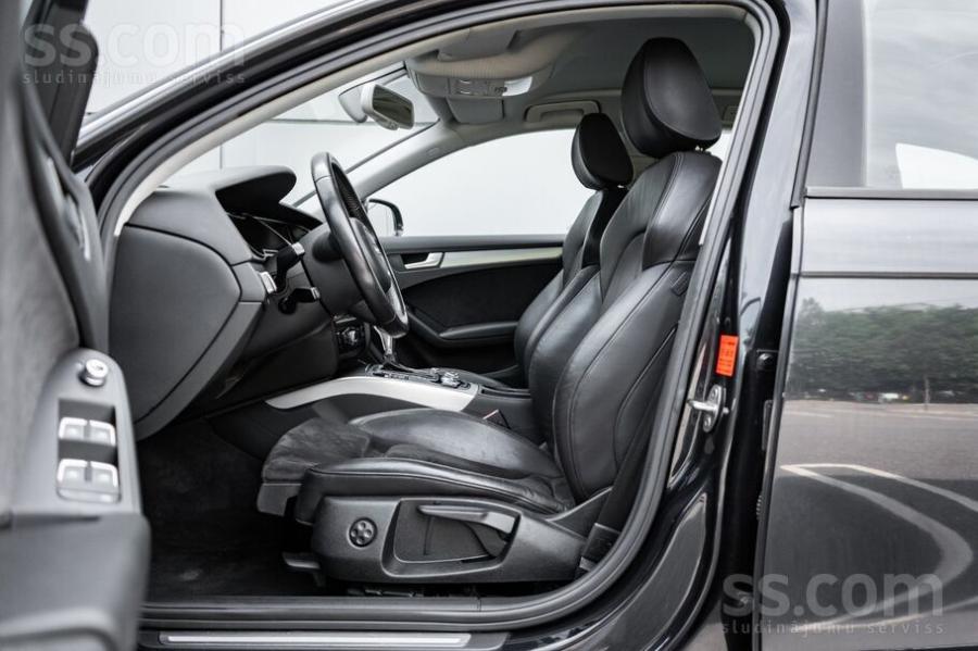Black Audi A4 2012 in Riga, with an engine capacity of 3.00 L and mileage of 321 thousand km for 8800 €, photo 8 on AUTOMOTO.COM.LV