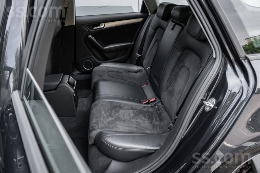 Black Audi A4 2012 in Riga, with an engine capacity of 3.00 L and mileage of 321 thousand km for 8800 €, photo 10 on AUTOMOTO.COM.LV