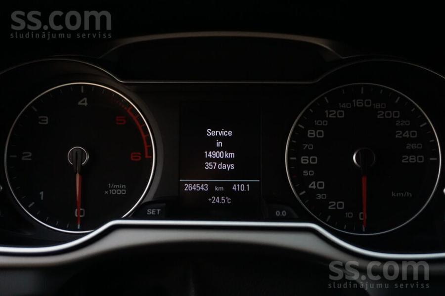 Black Audi A4 2012 in Bauska, with an engine capacity of 2.00 L and mileage of 265 thousand km for 7690 €, photo 14 on AUTOMOTO.COM.LV