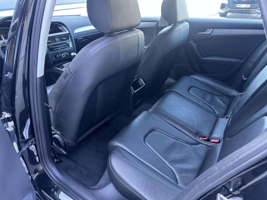 Black Audi A4 2012 in Siauliai, with an engine capacity of 1.97 L and mileage of 205 thousand km for 6550 €, photo 22 on AUTOMOTO.COM.LV