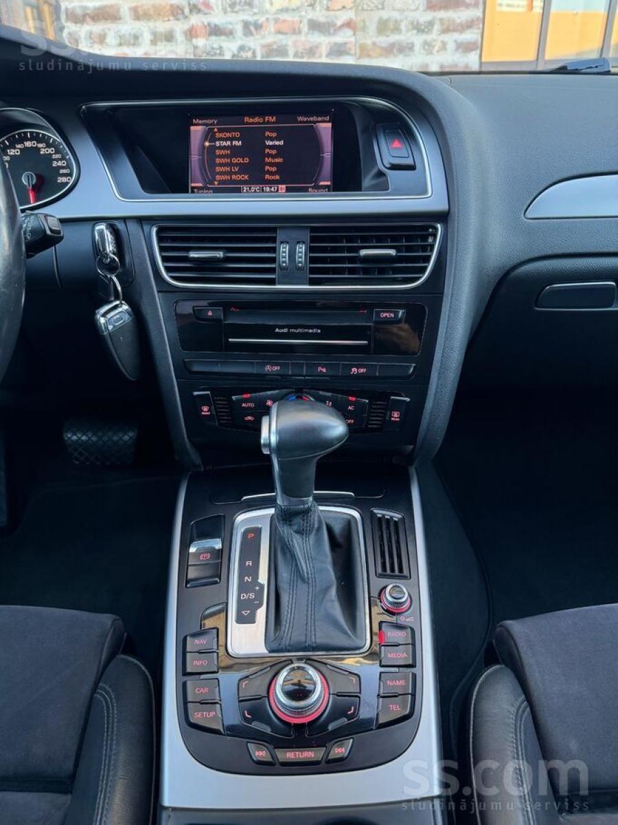 Black Audi A4 2012 in Riga, with an engine capacity of 2.00 L and mileage of 0 thousand km for 6400 €, photo 9 on AUTOMOTO.COM.LV
