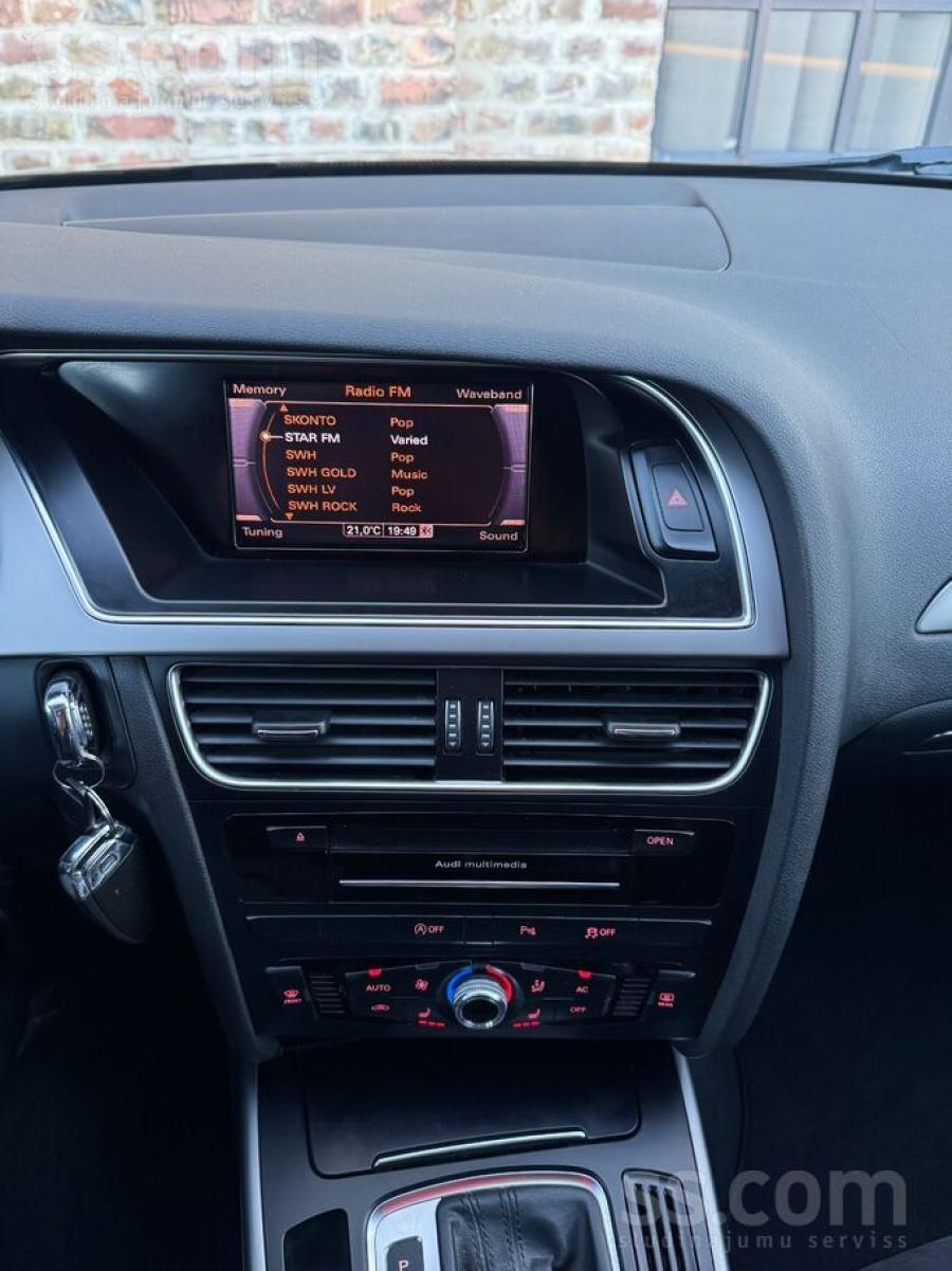 Black Audi A4 2012 in Riga, with an engine capacity of 2.00 L and mileage of 0 thousand km for 6400 €, photo 10 on AUTOMOTO.COM.LV