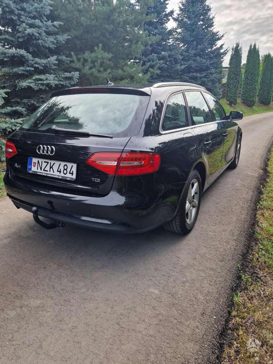 Black Audi A4 2012 in Utena, with an engine capacity of 1.97 L and mileage of 267 thousand km for 7400 €, photo 6 on AUTOMOTO.COM.LV
