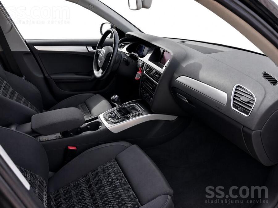 Black Audi A4 2012 in Riga, with an engine capacity of 1.80 L and mileage of 192 thousand km for 6990 €, photo 9 on AUTOMOTO.COM.LV