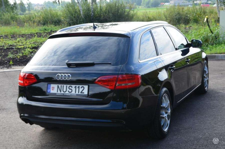 Black Audi A4 2012 in Siauliai, with an engine capacity of 1.97 L and mileage of 290 thousand km for 5300 €, photo 13 on AUTOMOTO.COM.LV