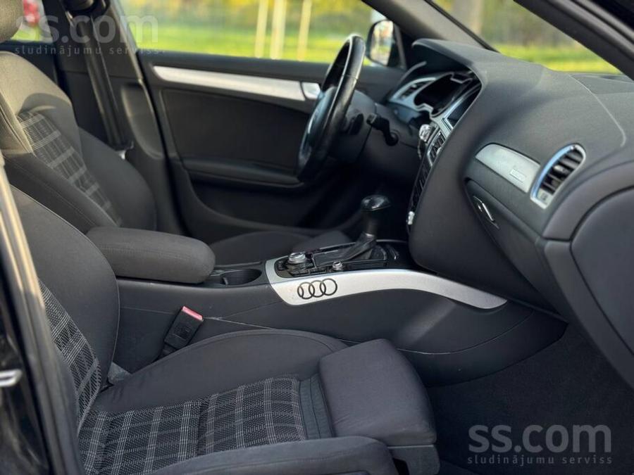 Black Audi A4 2012 in Riga, with an engine capacity of 3.00 L and mileage of 260 thousand km for 7950 €, photo 18 on AUTOMOTO.COM.LV