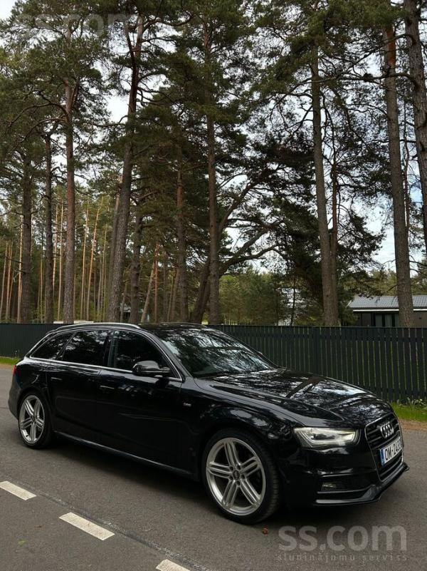 Black Audi A4 2012 in Riga, with an engine capacity of 3.00 L and mileage of 345 thousand km for 7799 €, photo 1 on AUTOMOTO.COM.LV