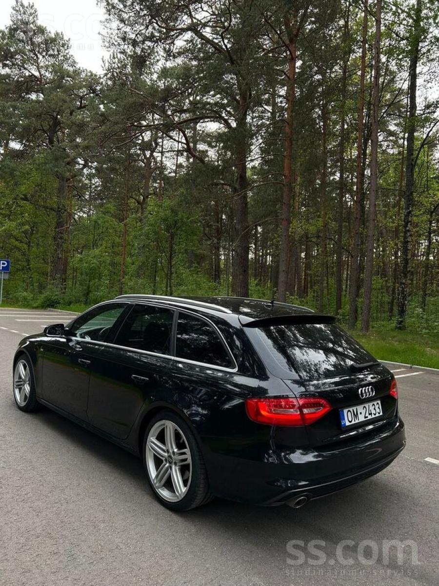 Black Audi A4 2012 in Riga, with an engine capacity of 3.00 L and mileage of 345 thousand km for 7799 €, photo 4 on AUTOMOTO.COM.LV