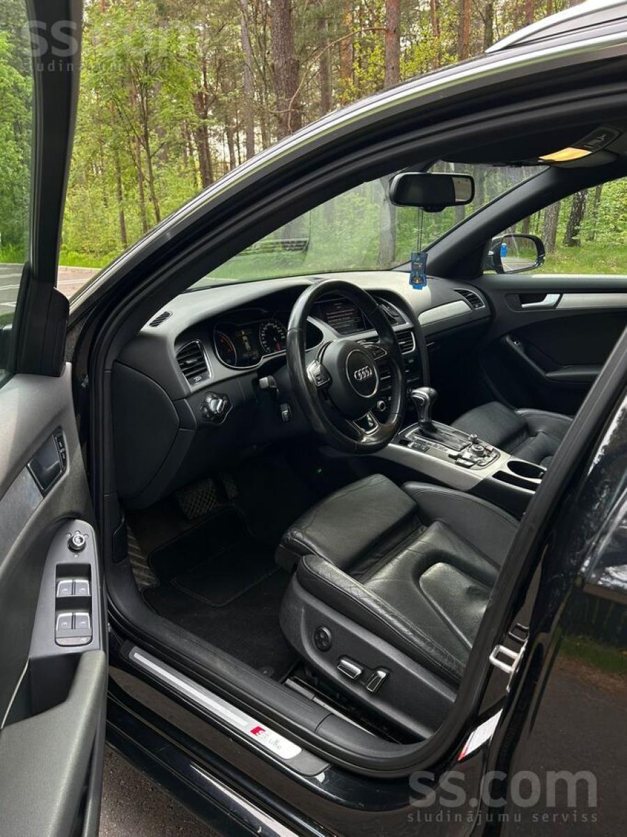 Black Audi A4 2012 in Riga, with an engine capacity of 3.00 L and mileage of 345 thousand km for 7799 €, photo 6 on AUTOMOTO.COM.LV