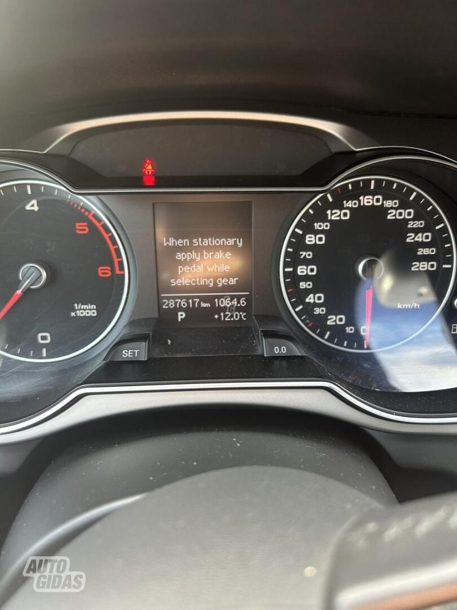 Black Audi A4 2012 in Marijampole, with an engine capacity of 2.00 L and mileage of 288 thousand km for 6300 €, photo 28 on AUTOMOTO.COM.LV