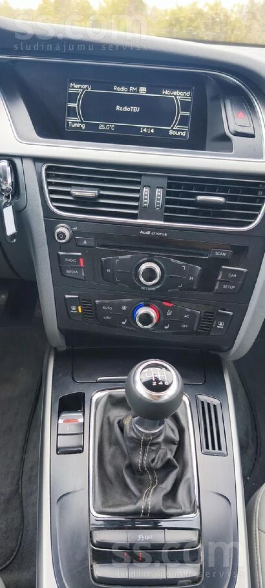 Black Audi A4 2012 in Jekabpils, with an engine capacity of 3.00 L and mileage of 215 thousand km for 6250 €, photo 8 on AUTOMOTO.COM.LV
