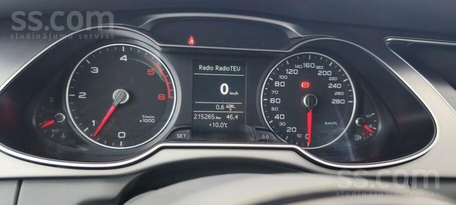 Black Audi A4 2012 in Jekabpils, with an engine capacity of 3.00 L and mileage of 215 thousand km for 6250 €, photo 9 on AUTOMOTO.COM.LV