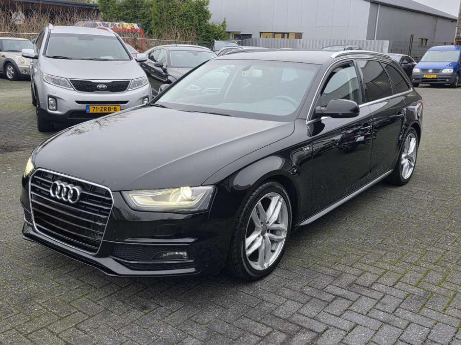 Melns Audi A4 2013 Viļņa, ar dzinēja tilpumu 1.97 L un nobraukumu 281 tūkst. km par 6900 €, foto 1 vietnē AUTOMOTO.COM.LV