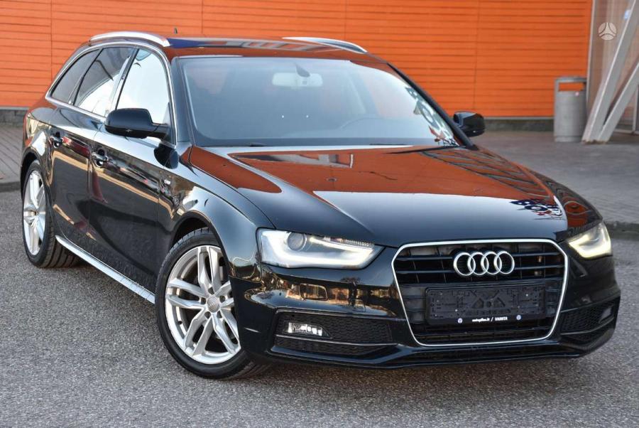 Black Audi A4 2013 in Vilnius, with an engine capacity of 1.97 L and mileage of 278 thousand km for 6900 €, photo 1 on AUTOMOTO.COM.LV