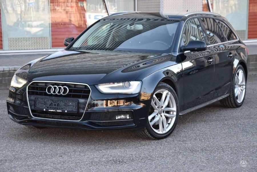 Black Audi A4 2013 in Vilnius, with an engine capacity of 1.97 L and mileage of 278 thousand km for 6900 €, photo 6 on AUTOMOTO.COM.LV
