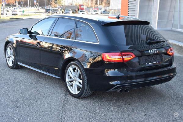 Black Audi A4 2013 in Vilnius, with an engine capacity of 1.97 L and mileage of 278 thousand km for 6900 €, photo 7 on AUTOMOTO.COM.LV