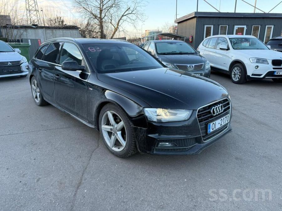 Black Audi A4 2013 in Riga, with an engine capacity of 2.00 L and mileage of 351 thousand km for 7990 €, photo 2 on AUTOMOTO.COM.LV