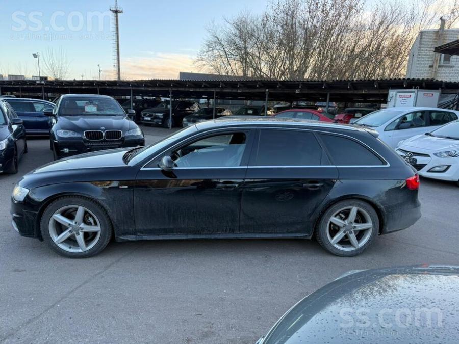 Black Audi A4 2013 in Riga, with an engine capacity of 2.00 L and mileage of 351 thousand km for 7990 €, photo 4 on AUTOMOTO.COM.LV