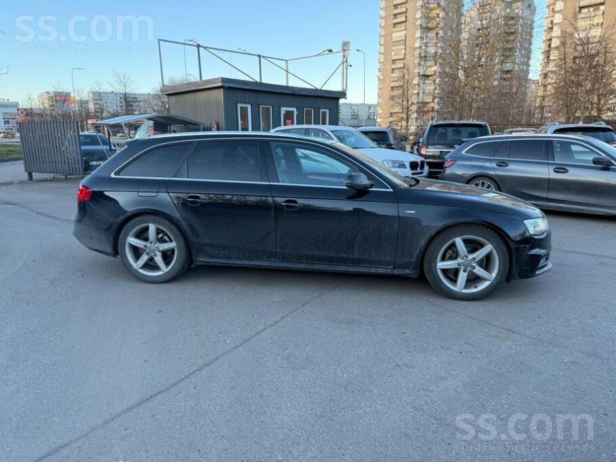 Black Audi A4 2013 in Riga, with an engine capacity of 2.00 L and mileage of 351 thousand km for 7990 €, photo 7 on AUTOMOTO.COM.LV