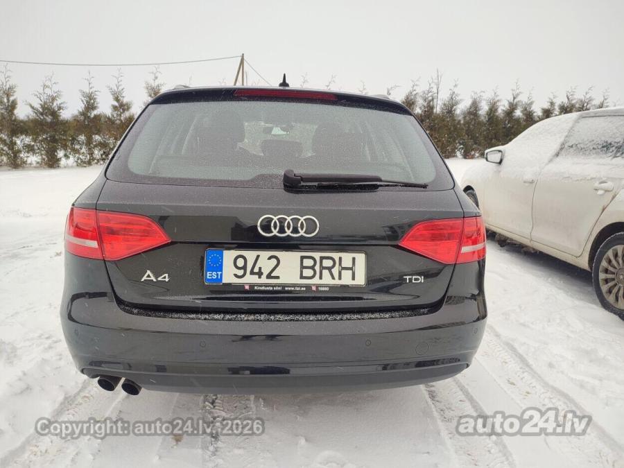 Black Audi A4 2013 in Tartu, with an engine capacity of 2.00 L and mileage of 358 thousand km for 7400 €, photo 5 on AUTOMOTO.COM.LV