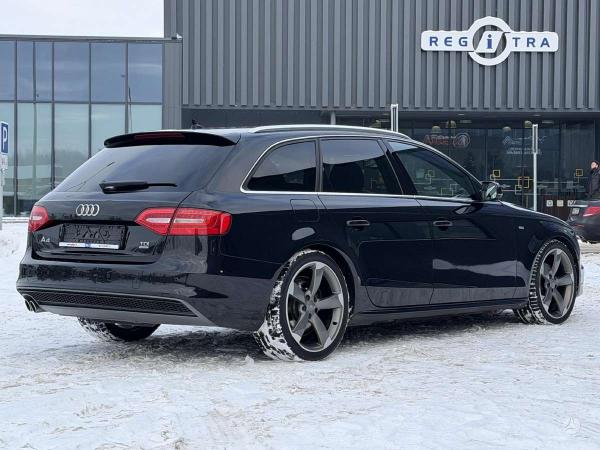 Black Audi A4 2013 in Siauliai, with an engine capacity of 1.97 L and mileage of 286 thousand km for 9190 €, photo 5 on AUTOMOTO.COM.LV