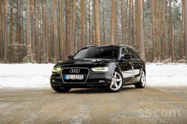 Melns Audi A4 2013 Rīga, ar dzinēja tilpumu 2.00 L un nobraukumu 351 tūkst. km par 7990 €, foto 1 vietnē AUTOMOTO.COM.LV