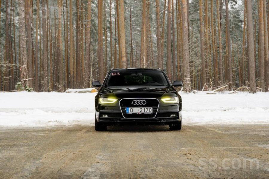 Black Audi A4 2013 in Riga, with an engine capacity of 2.00 L and mileage of 351 thousand km for 7990 €, photo 3 on AUTOMOTO.COM.LV