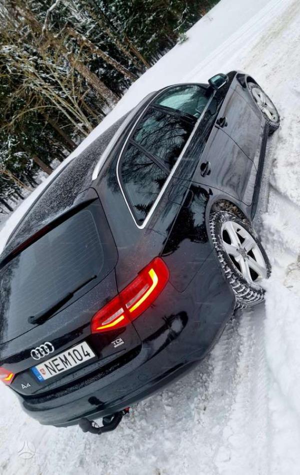Black Audi A4 2013 in Siauliai, with an engine capacity of 1.97 L and mileage of 342 thousand km for 7000 €, photo 7 on AUTOMOTO.COM.LV