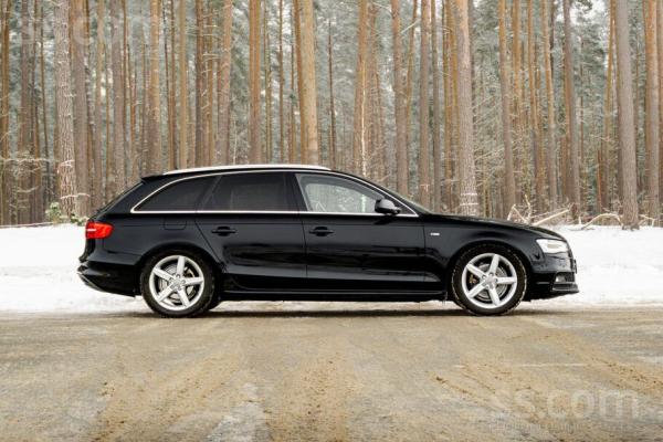 Black Audi A4 2013 in Riga, with an engine capacity of 2.00 L and mileage of 351 thousand km for 7290 €, photo 8 on AUTOMOTO.COM.LV