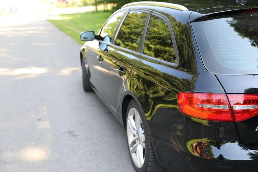 Black Audi A4 2013 in Vilnius, with an engine capacity of 1.97 L and mileage of 243 thousand km for 11300 €, photo 6 on AUTOMOTO.COM.LV