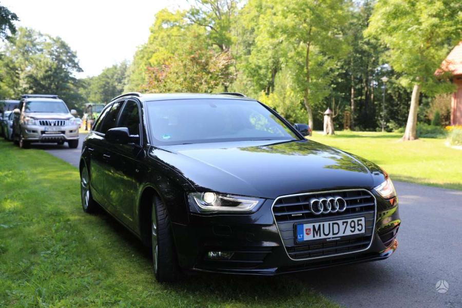 Black Audi A4 2013 in Vilnius, with an engine capacity of 1.97 L and mileage of 243 thousand km for 11300 €, photo 8 on AUTOMOTO.COM.LV