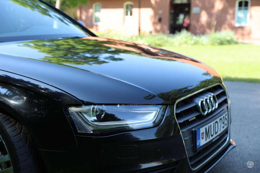 Black Audi A4 2013 in Vilnius, with an engine capacity of 1.97 L and mileage of 243 thousand km for 11300 €, photo 9 on AUTOMOTO.COM.LV
