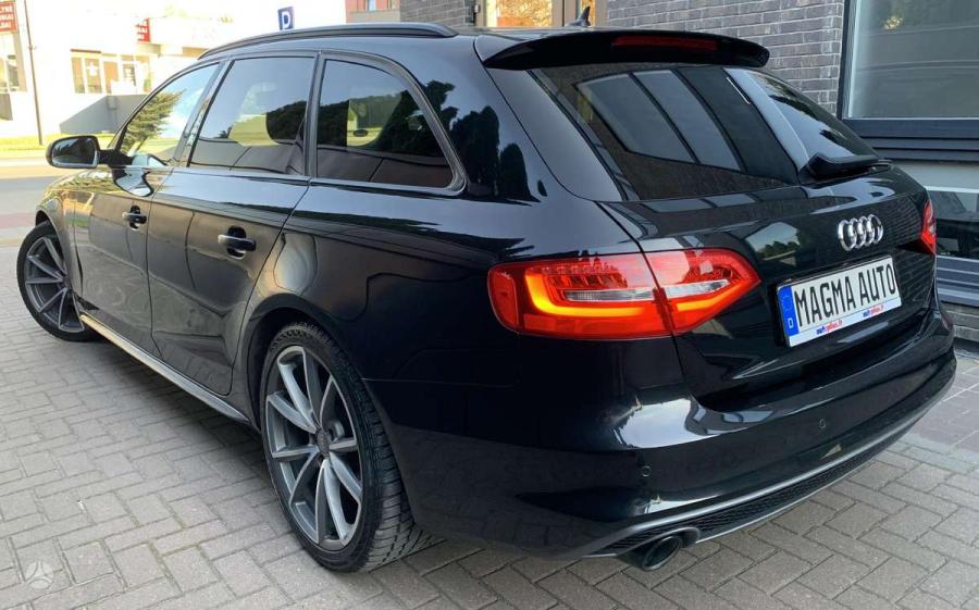 Melns Audi A4 2013 Marijampole, ar dzinēja tilpumu 2.97 L un nobraukumu 182 tūkst. km par 12950 €, foto 4 vietnē AUTOMOTO.COM.LV