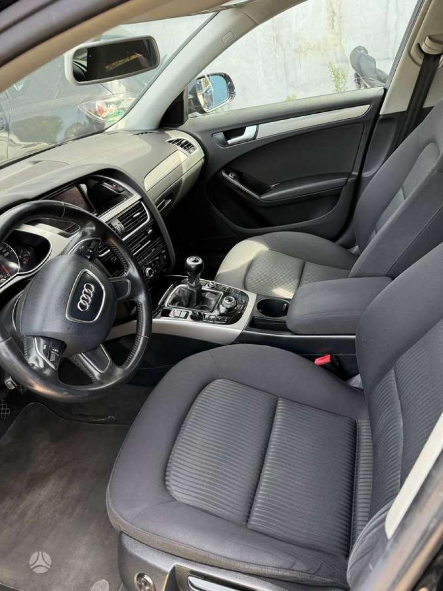 Black Audi A4 2013 in Ukmerge, with an engine capacity of 1.97 L and mileage of 355 thousand km for 5300 €, photo 8 on AUTOMOTO.COM.LV