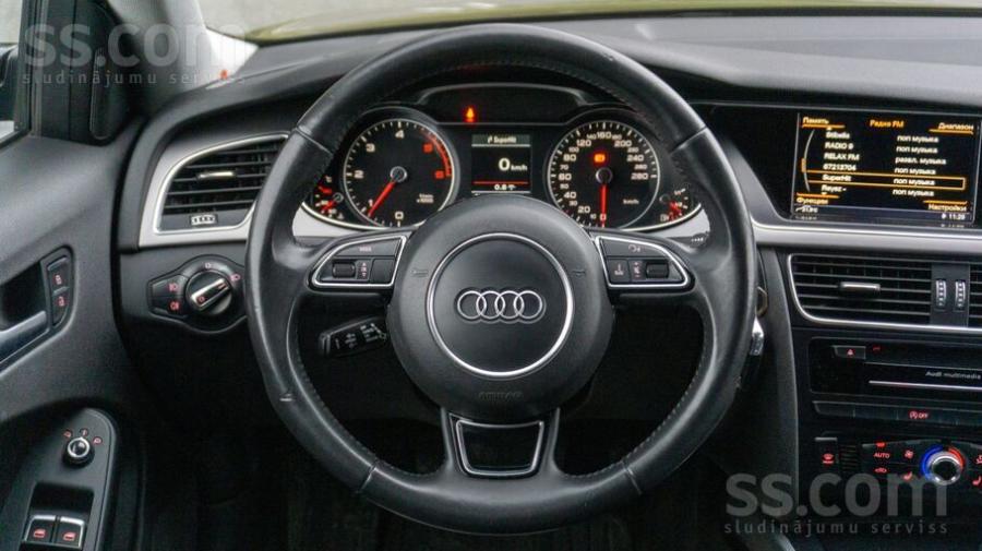 Black Audi A4 2013 in Riga, with an engine capacity of 2.00 L and mileage of 295 thousand km for 7890 €, photo 13 on AUTOMOTO.COM.LV