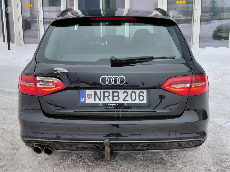 Black Audi A4 2013 in Vilnius, with an engine capacity of 1.97 L and mileage of 340 thousand km for 7600 €, photo 5 on AUTOMOTO.COM.LV