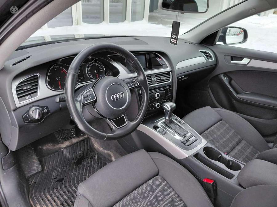Black Audi A4 2013 in Vilnius, with an engine capacity of 1.97 L and mileage of 340 thousand km for 7600 €, photo 7 on AUTOMOTO.COM.LV