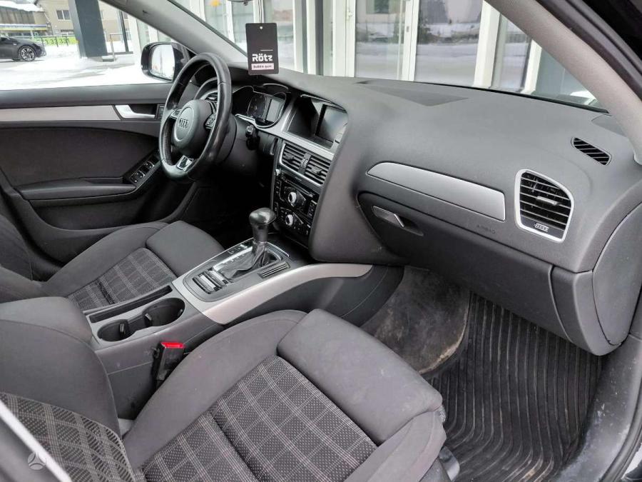 Black Audi A4 2013 in Vilnius, with an engine capacity of 1.97 L and mileage of 340 thousand km for 7600 €, photo 12 on AUTOMOTO.COM.LV