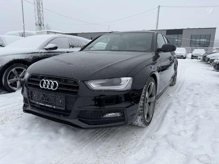 Melns Audi A4 2013 Kauņa, ar dzinēja tilpumu 1.80 L un nobraukumu 260 tūkst. km par 8900 €, foto 1 vietnē AUTOMOTO.COM.LV