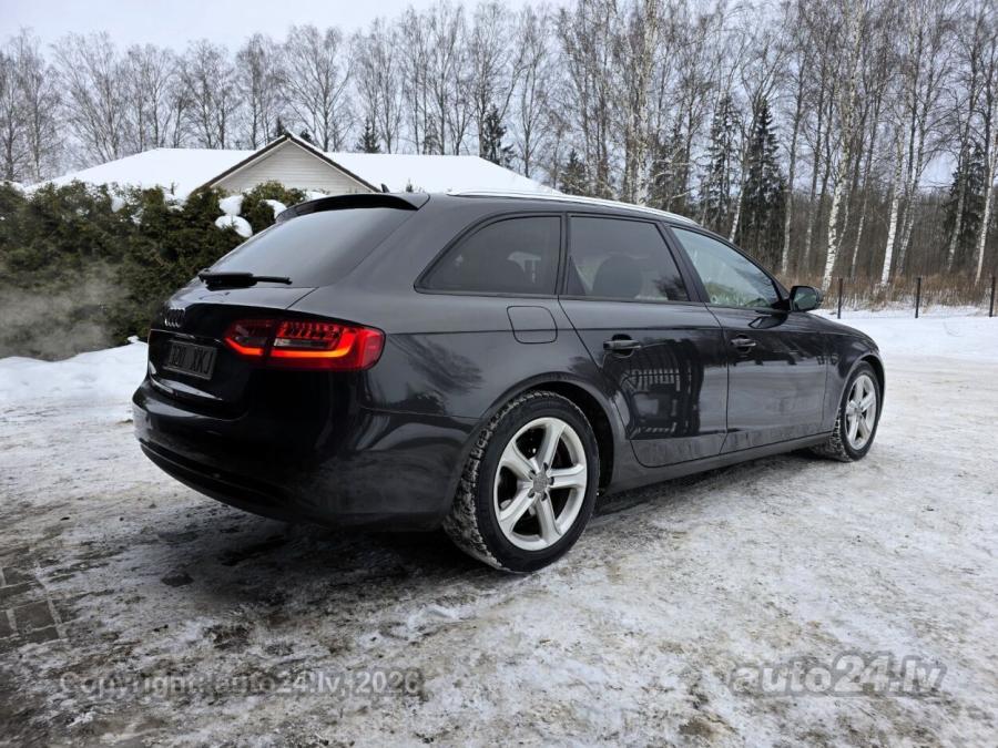 Black Audi A4 2013 in Tartu, with an engine capacity of 2.00 L and mileage of 331 thousand km for 6790 €, photo 4 on AUTOMOTO.COM.LV